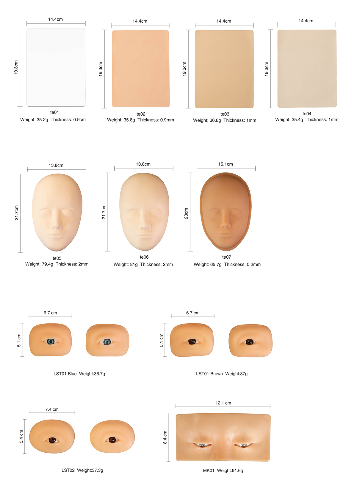PMU Simulation Silicone Practice Skin - PMU permanent makeup manufacturer
