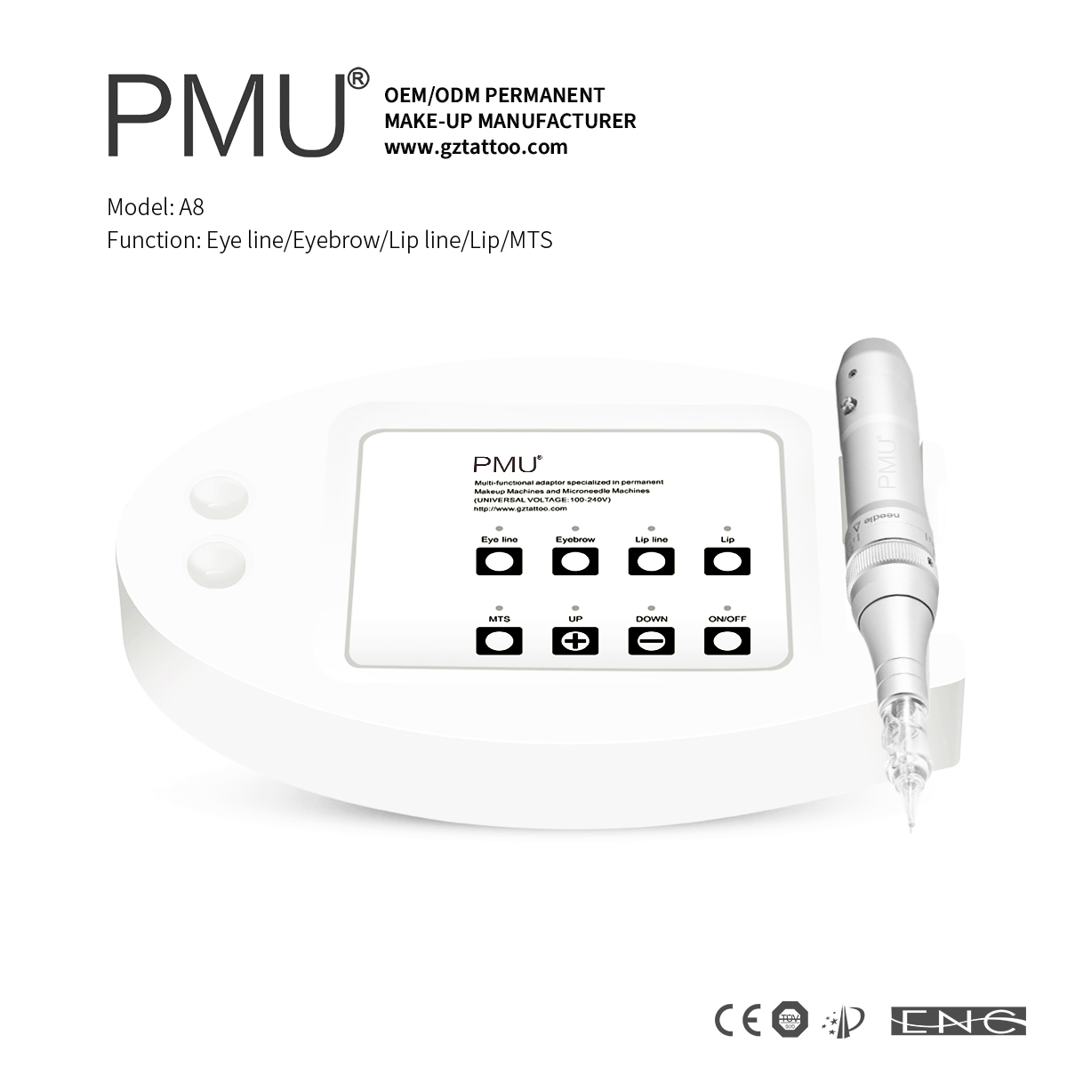 PMU A8 Digital Permanent Makeup Machine - PMU permanent makeup manufacturer